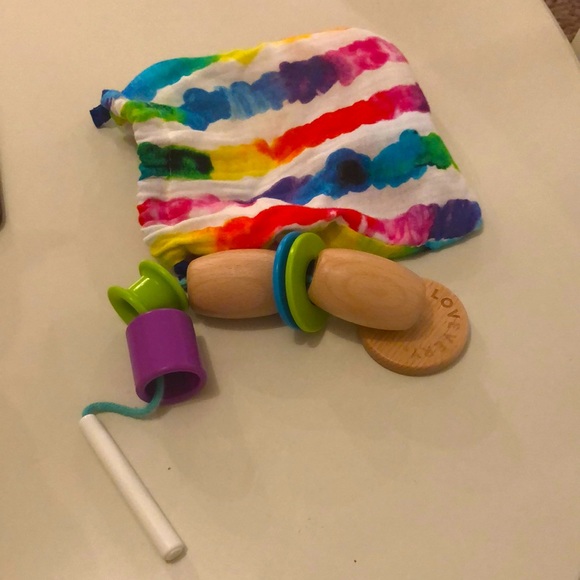 Toys | Lovevery Threadable Bead Kit And Drawstring Bag | Poshmark